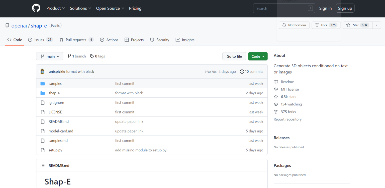 OpenAI「Shap-E」徹底解説：3Dオブジェクト生成AI【機能・料金価格・インストール・使い方】 | Reinforz Insight
